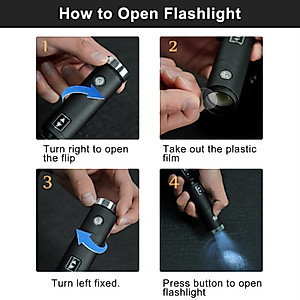 Lejorain Folding Reverse LED Umbrella - Upside Down Reflective Umbrellas Compact Inverted Travel Windproof Umbrella Auto Open Close for Rain