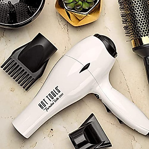 HOT TOOLS Pro Artist Tourmaline 2000 Turbo Hair Dryer, White
