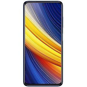 POCO, LLC Poco X3 Pro (256GB, 8GB) 6.67In 120Hz, Snapdragon 860, 48MP 4K Quad Camera, Dual SIM GSM Factory Unlocked - US & Global 4G LTE International Version (w/Fast Car Charger, Frost Blue)