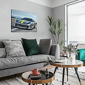 Car Poster Ferrari F40 Supercar Posters Racing Car Canvas Wall Art For Boy's Bedroom SuperCar Wall Decor Frame-style 30x20inch(75x50cm)