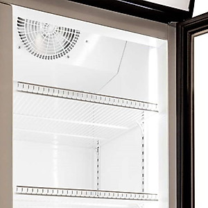 Procool Refrigeration Commercial 3-Door Merchandiser - High Efficiency Glass Front Display Cooler; 53 Cubic Ft., black, white, CST-1600-HE