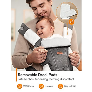 besrey Baby Carrier with Hip Seat Newborn to Toddler, 7-45lb, Summer Mesh Infant Carrier, Baby Body Holder Chest with Back Support, Front Facing Men Kangaroo Holder