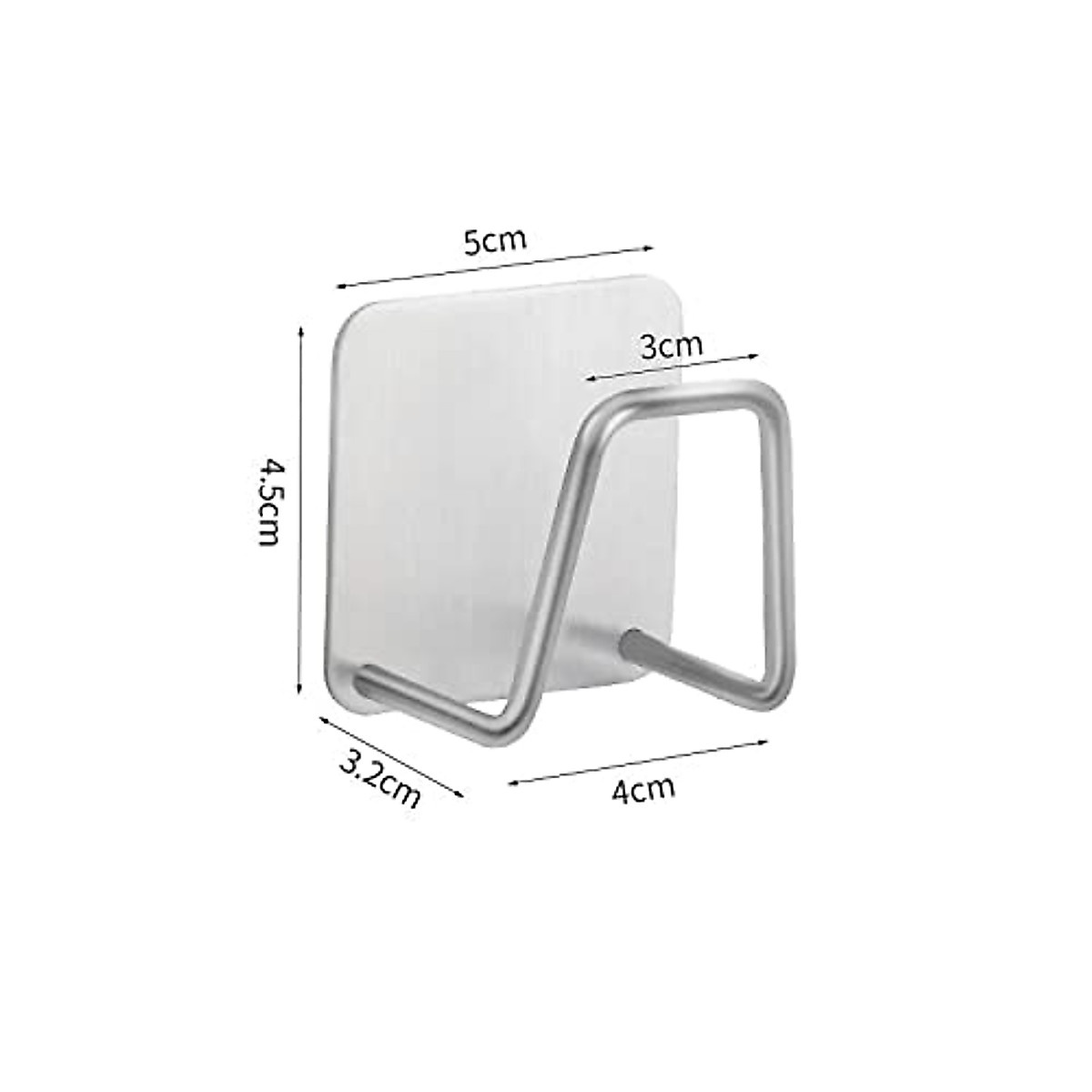 2PCS Kitchen Stainless Steel Sink Sponges Holder Self Adhesive Drain Drying Rack Kitchen Wall Hooks Accessories Storage Organizer