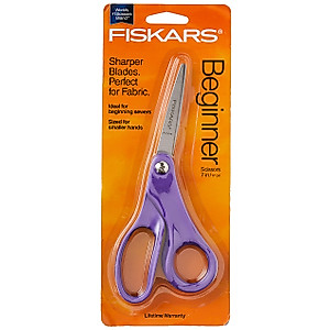 Fiskars 97047397J Beginner Sewing Scissors, 7-Inches