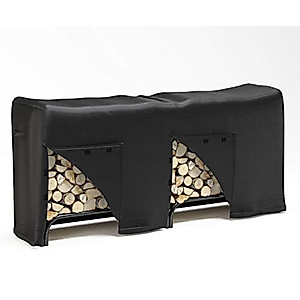 Regal Flame 8 Foot Black Water Resistant Firewood Log Rack Cover