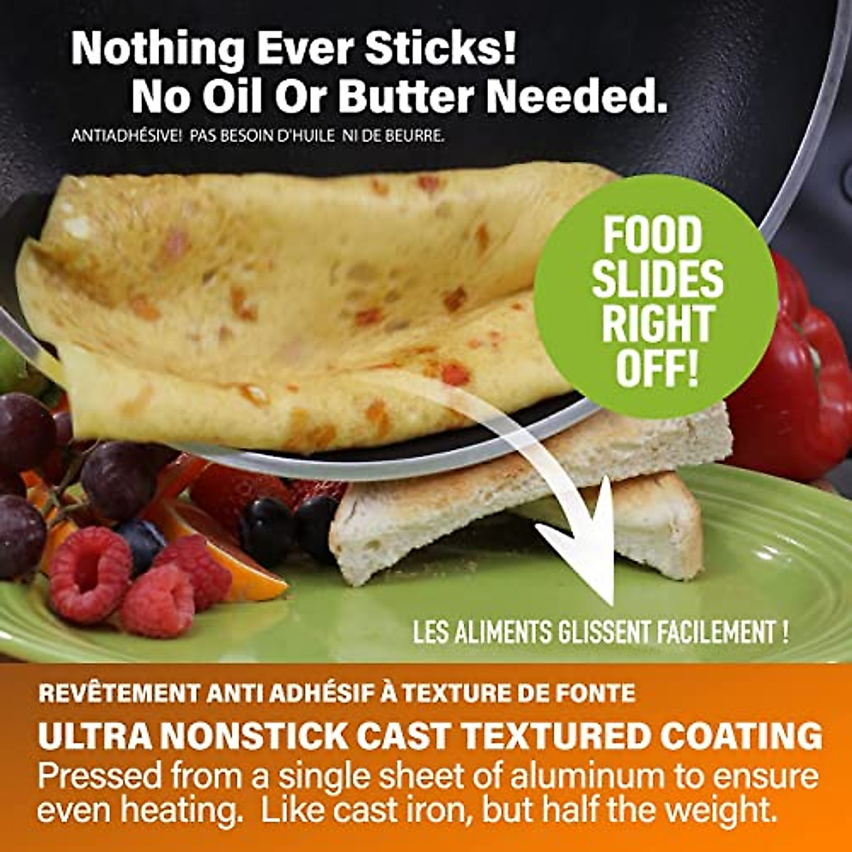 Gotham Steel 10-inch Nonstick Fry Pan Skillet with Ultra Durable Mineral and Diamond Triple Coated 100% PFOA Free, Skillet with Stay Cool Stainless-Steel Handle, Oven & Dishwasher Safe, As Seen on TV