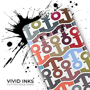 DesignSkinz Color Vector Anchor Collage Protective Vinyl Decal Wrap Skin Cover Compatible with The Samsung Galaxy S20 (Screen Trim & Back Glass Skin)