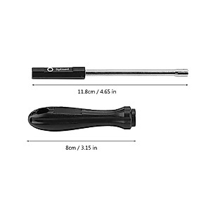 Rushbom Adjustment Screwdriver with Storage Box, 10PCS Carburetor Adjustment Set Screwdriver Card Tool Splined Pacman Double D Type