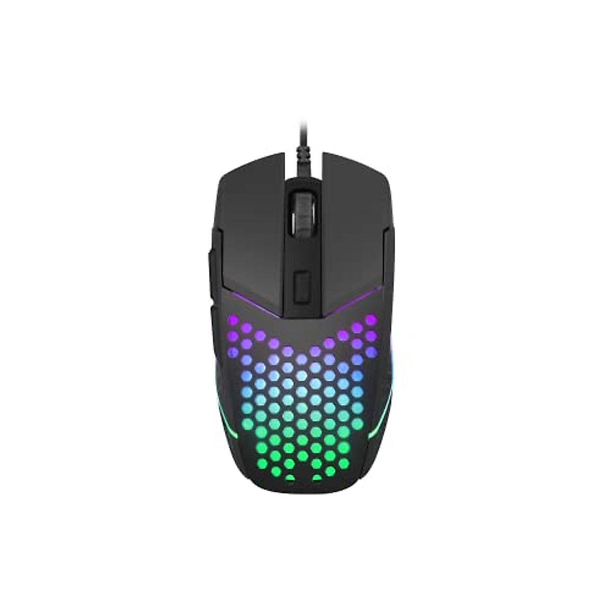 Fury Battler - USB Gaming Mouse, 6400 dpi, 6 Buttons, Optical, RGB Backlight, Lightweight, Black