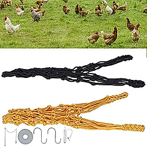 Pssopp Slow Feed Hay Net Bag Fruit Holder Chicken Hanging Feeder Treat Feeding Tool Chicken Veggies Net Bag