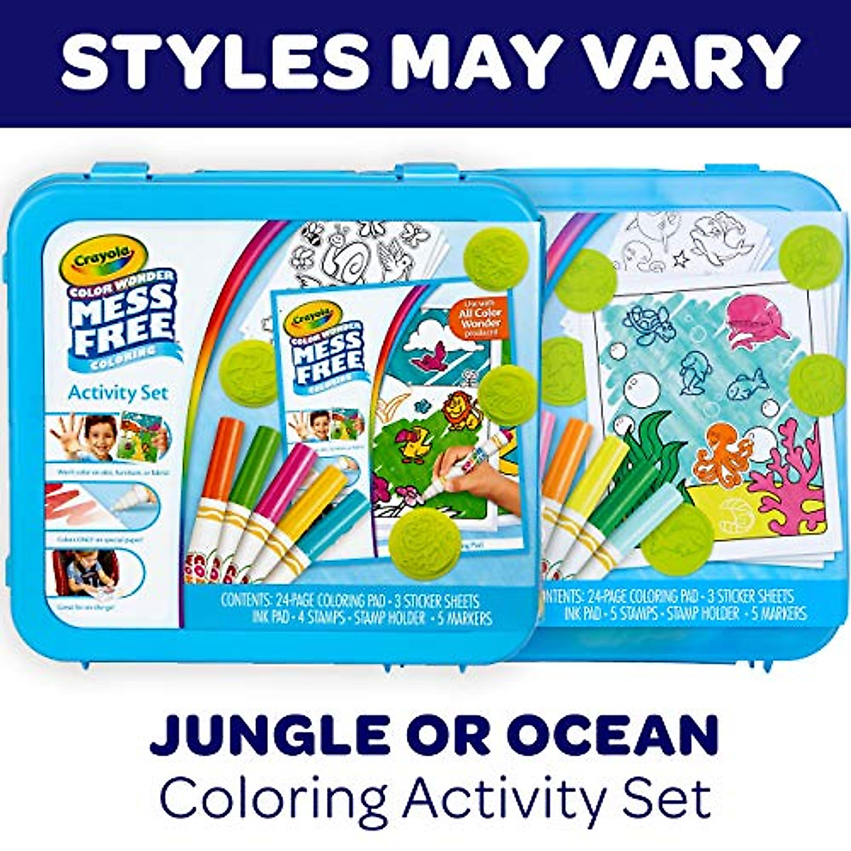 Crayola Color Wonder Mess Free Coloring Activity Set, 30+Piece, Toddler Toys, Gift for Kids 3, 4, 5, 6