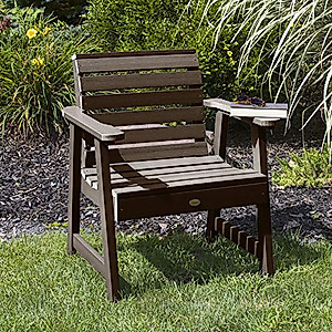 Highwood AD-CHGW1-ACE Weatherly Garden Chair, Weathered Acorn