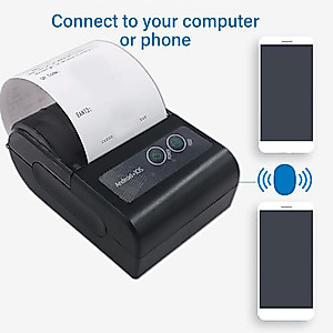 Receipt Printer, Automatic Sleep and Wakeup Mode, Mini Ticket Printer for Restaurant Sales in Retail
