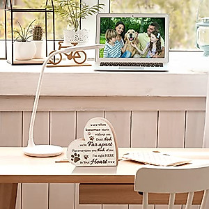 Maitys Pet Memorial Gifts Bereavement Remembrance Gifts for Loss of Dog Cat Sympathy Condolence Gifts Heart Shaped Wood Sign When Tomorrow Starts Without Me Wooden Plague for Table Desk Decor