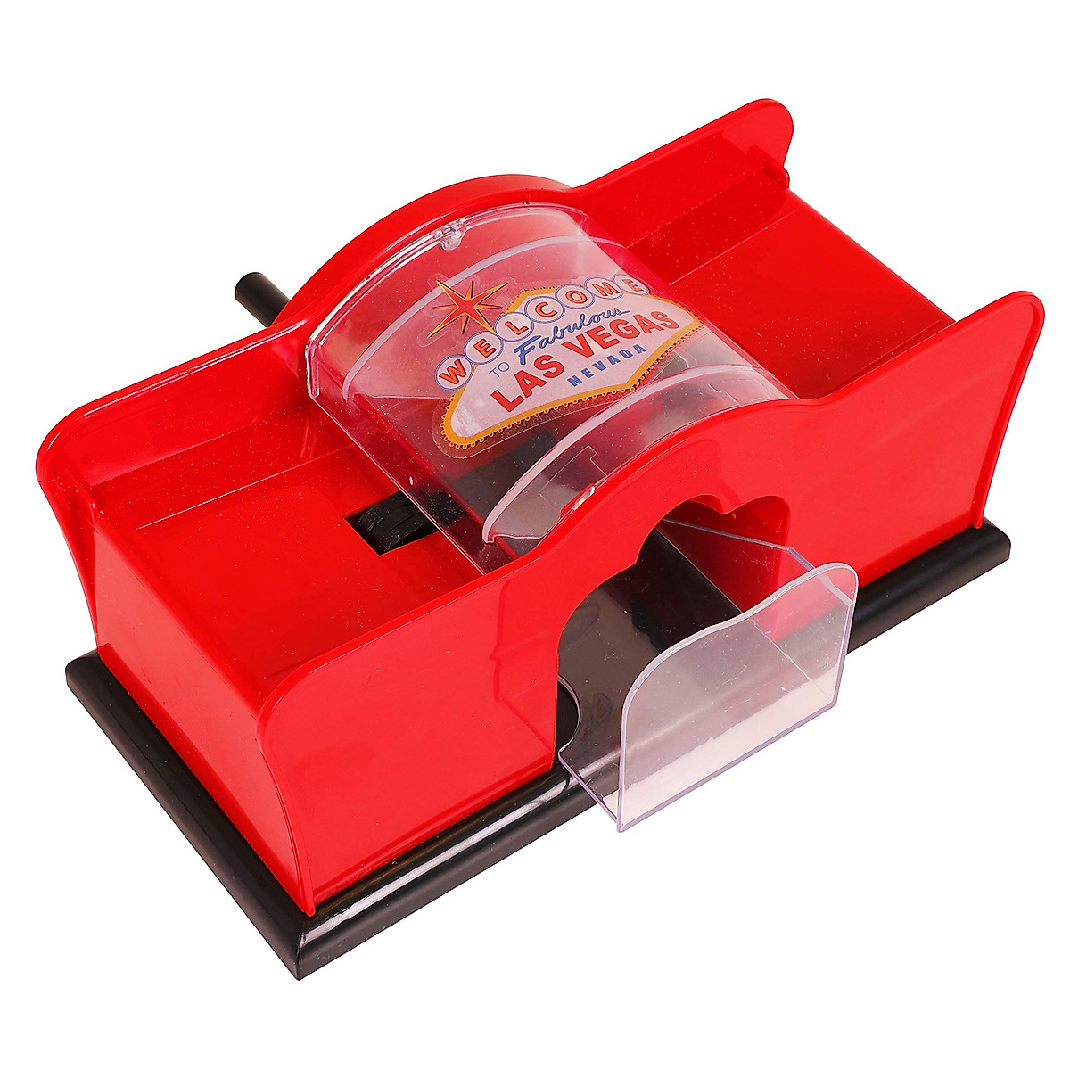 Kangaroo Manual Card Shuffler 2 Deck for Blackjack, Uno, Poker, Omaha; Quiet, Manual Card Mixer, Hand Cranked, Casino Equipment Card Shuffling Machine, Cards Holder uno shuffler Card Machine