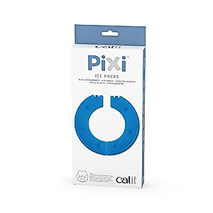 Catit PIXI Ice Packs for Automatic 6-Meal Feeder for Cats, 2 Pack,Blue