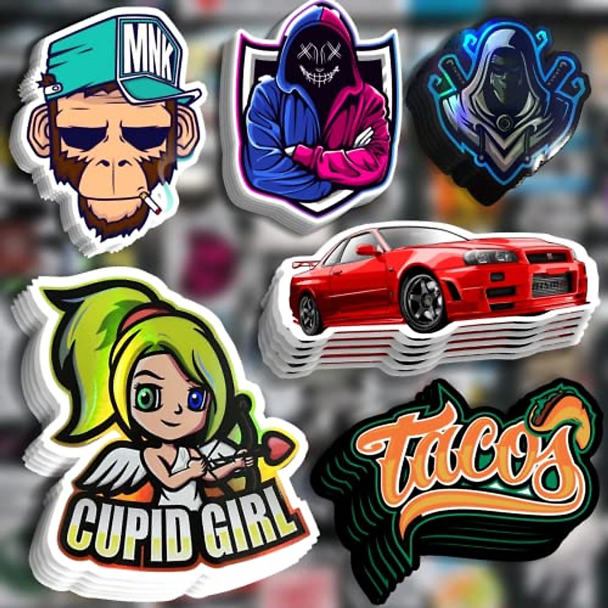 VulgrCo Custom Design Your Own Personalized Labels Stickers Decals Text Name Image Photo 120 Pack