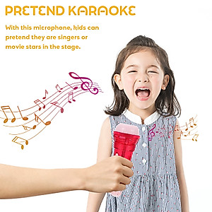 Zerodeko Echo Microphone Kids Plaything Sing Toy Children Education Toy Kids Microphone Toy Children Microphone Toy Educational Toy Physical Echo Principle Toy Microphone Plaything