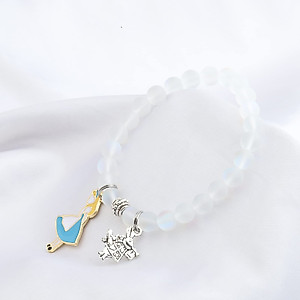 UJIMS Alice Bracelet Wonderland Movies Inspired Gifts Alice Fans Jewelry for Best Friend Rabbit Alice Cartoon Merchandise (Ace Bracelet)