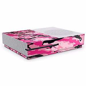 giZmoZ n gadgetZ Xbox One S Pink CAMO Console Skin Decal Sticker + 2 Controller Skins