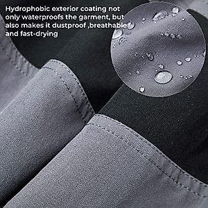 Sportneer Mens Mountain Bike Shorts - 3D Padding MTB Cycling Shorts for Men with Liner and Loose Fit (Medium, Grey)