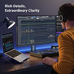 UGREEN USB C to 3.5mm Audio Adapter, Hi-Res 32bit/384KHz USB C to Aux Dongle HiFi Headphone Jack Cable Cord Compatible with iPhone 15 Pro Max Plus, Samsung Galaxy S24 Ultra, Pixel 8, iPad Air Mini