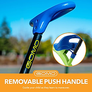 GOMO Kids Tricycles for 1-6 Year Olds, Big Wheels Toddler Bike with Push Handle (Pink/Teal)