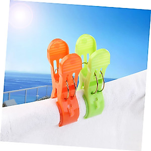 Zerodeko 48 Pcs Mini for Kids Clamp Tarp Clips Rope Clamp Bike Helmet Decorations Beach Tent Clothes Peg Clip Dress Guard Bike Cord Grip Tent Snaps Clothespin Camping