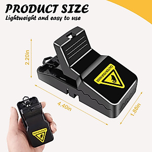 MeiYouzhen Mouse Trap, Rat Traps Indoor for Home Small, Mice Traps Outdoor, Reusable Quick Effective Mousetrap for Home- 8 Pack