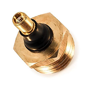 Camco RV Brass Blow Out Plug | Helps Clear Your RV's Water Lines During Winterization and Dewinterization (36153)