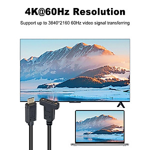 Poyiccot USB 3.1 Type C Extension Cable, USB C Extension Cable Short, USB C Panel Mount 10Gbps 60W USB C Extender Cable for Data & Sync (Straight USB C Male to Female), 1ft/30cm