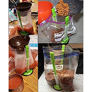 Plastic Bag Holder, 2Pcs Bag Holder For Plastic Bags, Baggy Rack Holder For Food Prep Bag Plastic Freezer Bag Ziplock Bag Holder Stand, Meal Planning Prep Bag Holder, Bag Stand Holder, Bag Drying Rack