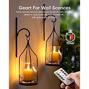 Homemory 2" x 2" Timer Remote Control Flickering Flameless Votive Candles, Realistic Battery Operated Candles, 6Pack 3D Wick Electric Fake Candles for Christmas, Wedding, Home Decorations