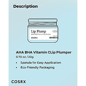 COSRX Lip Care Balm for Dry Chapped Lips, Enriched with Shea Butter, Sleeping Mask, Korean Skincare, Animal Testing-Free, Artificial Fragrance-Free, Parabens-Free (Lip Plumper)