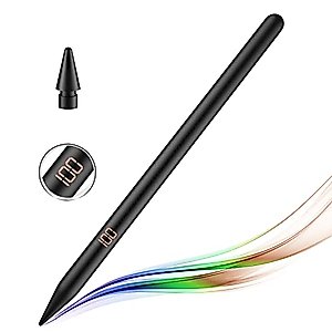 Zosylala 2nd Generation Stylus Pen for iPad with Wireless Charging,Palm Rejection,Digital Display,Compatible with Apple iPad Mini 6,iPad Air 4/5,iPad Pro 11 inch1/2/3/4,iPad Pro 12.9 inch3/4/5/6-Black