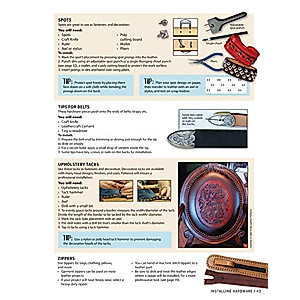 Get Started in Leather Crafting: Step-by-Step Techniques and Tips for Crafting Success (Design Originals) Beginner-Friendly Projects, Basics of Leather Preparation, Tools, Stamps, Embossing, & More