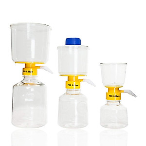 500ml Vacuum Filtration System, 0.22um PES Membrane, Sterile, Full Assembly, 12 Vacuum Filter Systems/Unit