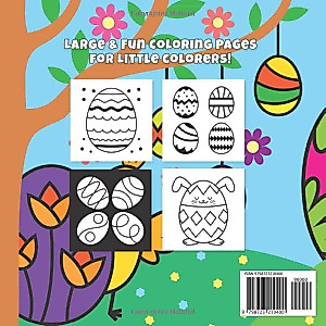 Easter Egg Coloring Book for Kids Ages 1-4: Big Easter Egg Designs for Toddlers & Preschool