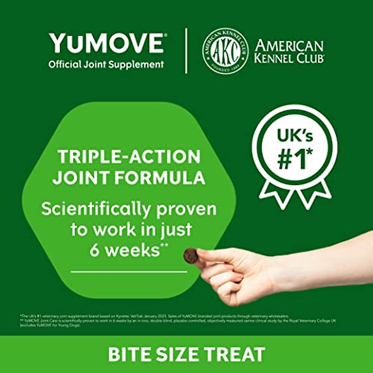 YuMOVE Dog Joint Supplement, Hip and Joint Supplement for Dogs with Glucosamine, Hyaluronic Acid, and Green Lipped Mussel and Omegas, Relief for Dog Hip and Joint Aches and Stiffness - 300 Bites