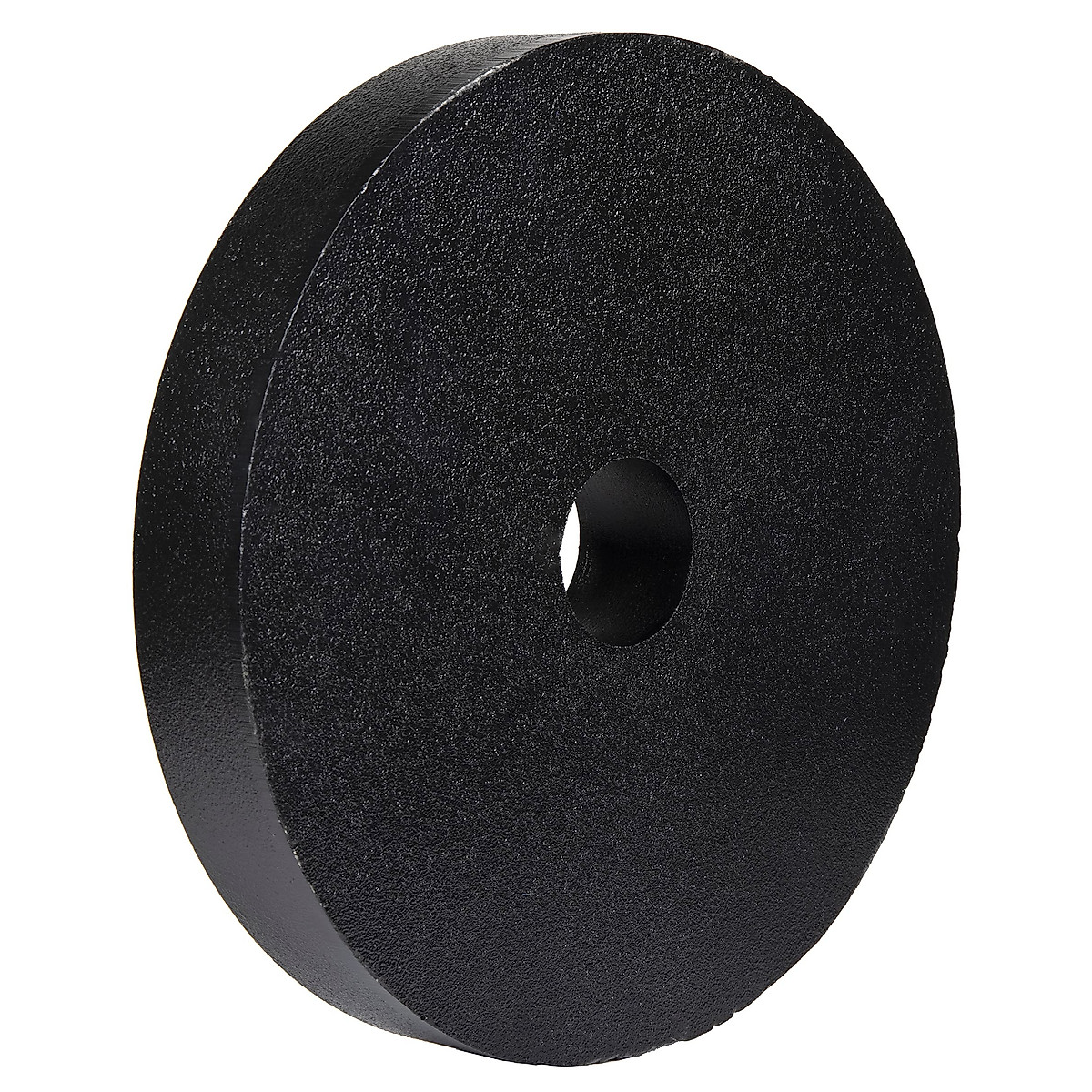 Signature Fitness Deep Dish 2-Inch Olympic Cast Iron Weight Plates with E-Coating, Black