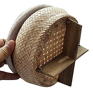 Bamboo Sticky Rice Basket Hand made 100% Eco-Friendly Prestige Collection Food Safe for Cooking Cloth + 2 piece Family Electric Cooker Steamer