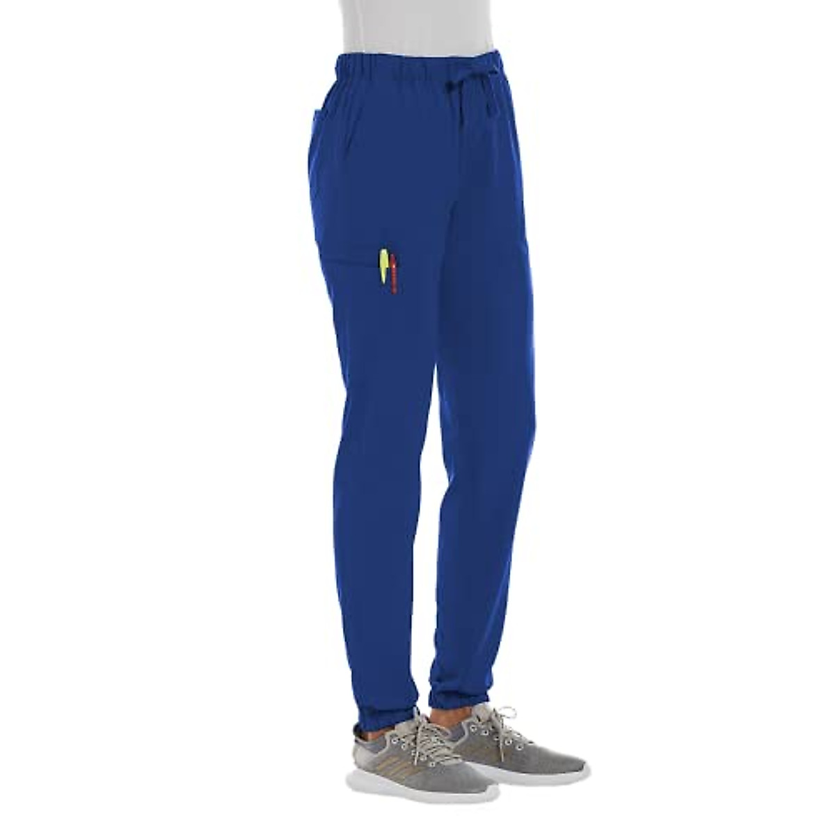 Jogger Scrub Pants for Women 5 Pocket 4-Way Stretch Elastic Waistband Elements EL9315 (Galaxy Blue, X-Small)