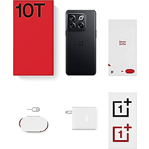 OnePlus 10T | Moonstone Black | 5G T-Mobile Unlocked Android Smartphone U.S Version | 8GB RAM+128GB Storage | 120Hz Fluid AMOLED Display | Triple Camera 50+8+2MP, 16MP | 125w SuperVOOC Charging