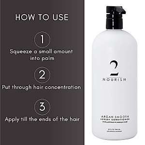 Jon Renau Argan Smooth Luxury Conditioner for Human Hair Wigs, 32 Ounce