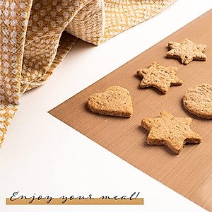 GOURMEO Nonstick Baking Sheets for Baking Accessories - Set of 3 Heat-Resistant & Reusable Baking Sheet Liners for Kitchen Essentials - 12.5 x 18 inch Dishwasher Friendly Mat Set