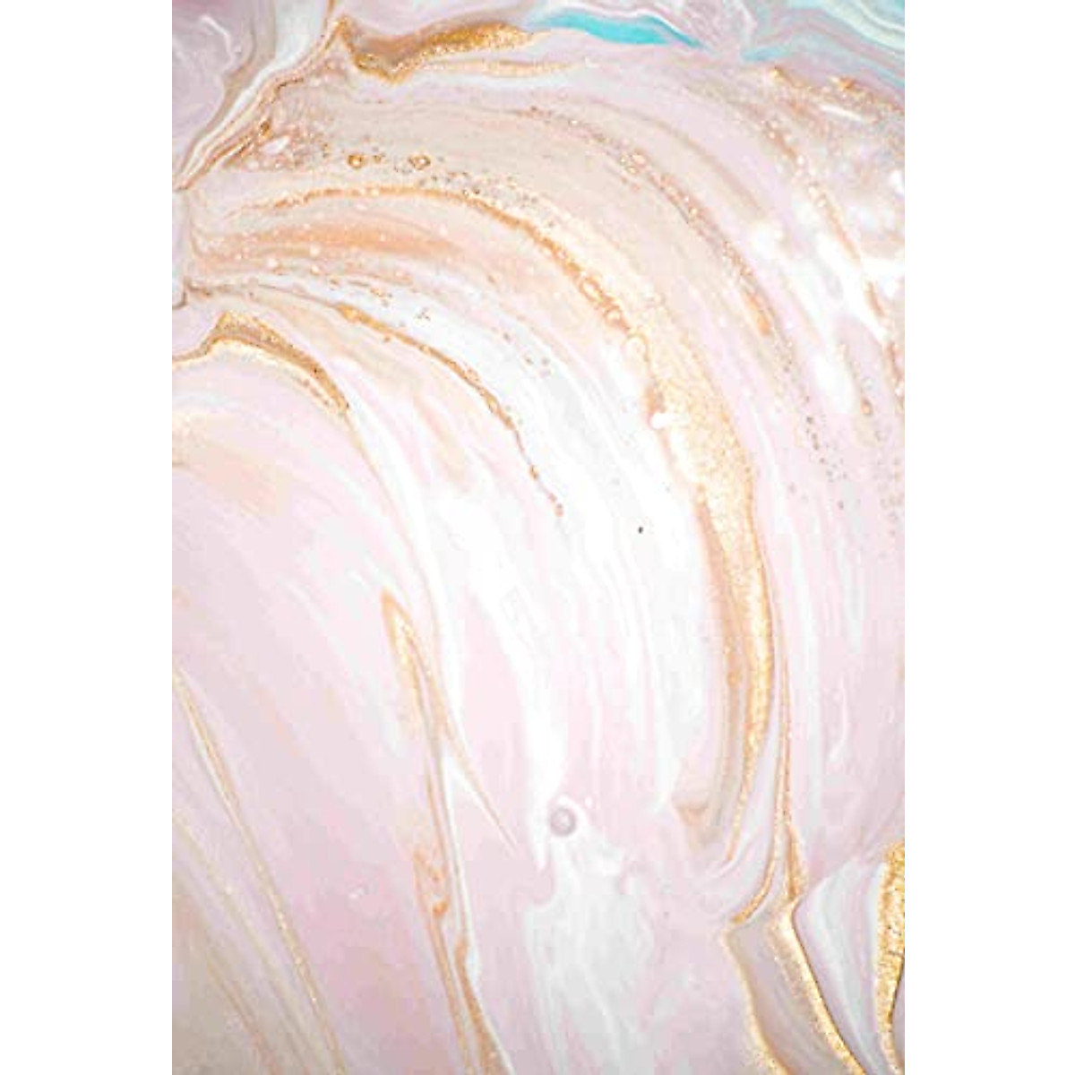 Pink Gold Marble Pattern Area Rugs 5x8 Soft Washable Modern Abstract Carpet for Girl's Living Room Bedroom Thick Non-Shedding Carpet Under Coffee Table Dining Room Rug