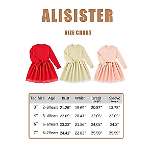 ALISISTER baby-girls Tutu Long Sleeve Fall Winter Sweater Dress, 06 Grey, 3-4T