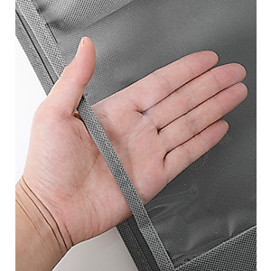 ST-BEST-P Handbag Storage Hanging Purse Organizer Bedroom Organization Dust-Proof Holder Bag for Wardrobe Closet (Black-2Pack)