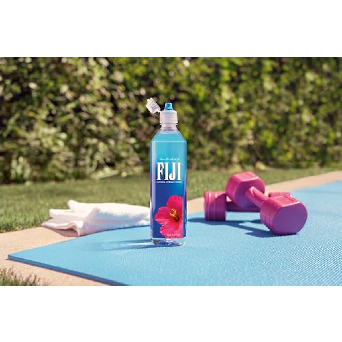 FIJI Natural Artesian Bottled Water 700 mL / 23.7 Fl Ounce (Pack of 12) - Sports Cap