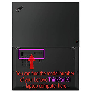 mCover Case Compatible for 2019~2021 14" Lenovo ThinkPad X1 Carbon G7 Gen 7 Gen 8 G8 non-2-in-1 Laptop Computers ONLY (NOT Fitting Any Other Lenovo Models) - Clear
